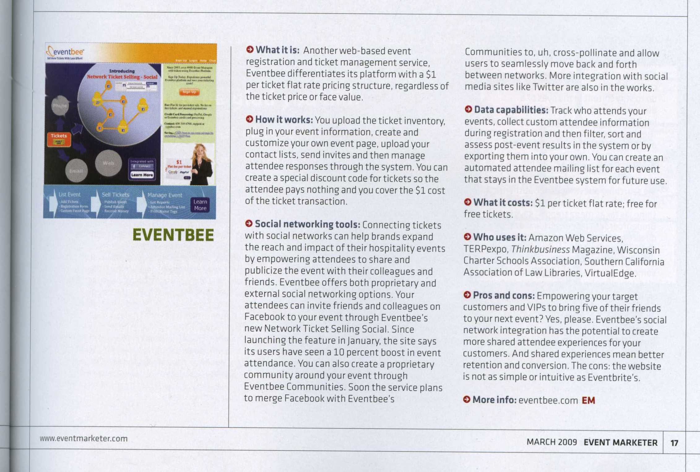 Event Marketer Magazine Covers Eventbee – Eventbee Blog